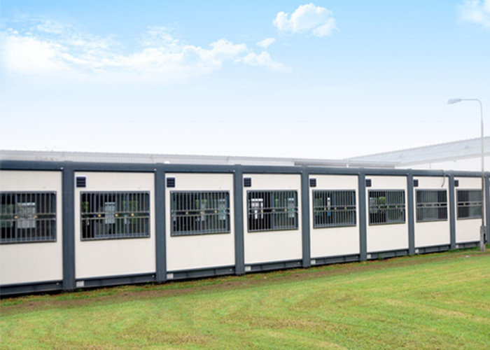 Demountable Flat Pack Pre Fab Office Buildings Modular Homes Heat And Sound Insulation