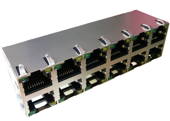 1840267-7 POE RJ45 Connector Stacked Gigabit POE+ 2x6 POE Rj45 Pinout 1840267