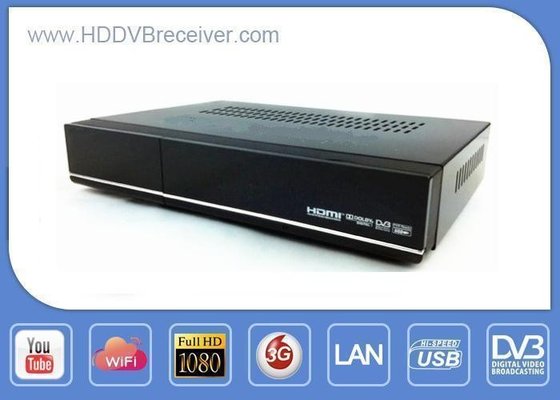 ALI3618 Combo DVB HD Receiver S2 / C / T2 Full HD Compact Size S2 T2 Cable Media Player