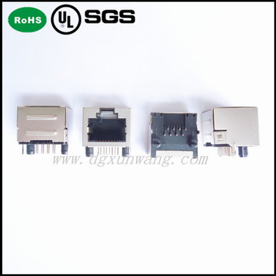 разъем степени RJ45 Платы-вверх 90 rj45 модульный jack 1 x 1/модульное RJ45 Jack прямоугольный