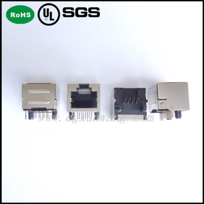 разъем степени RJ45 Платы-вверх 90 rj45 модульный jack 1 x 1/модульное RJ45 Jack прямоугольный