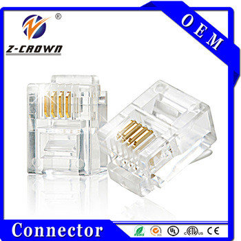 Cat3 Cat5 Cat5e Cat6 Unshielded/ha protetto il connettore RJ45 e RJ11