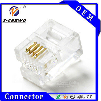 Cat3 Cat5 Cat5e Cat6 Unshielded/ha protetto il connettore RJ45 e RJ11