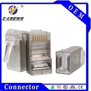Cat3 Cat5 Cat5e Cat6 Unshielded/ha protetto il connettore RJ45 e RJ11
