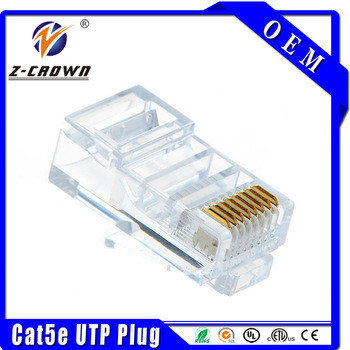 Cat3 Cat5 Cat5e Cat6 Unshielded/ha protetto il connettore RJ45 e RJ11
