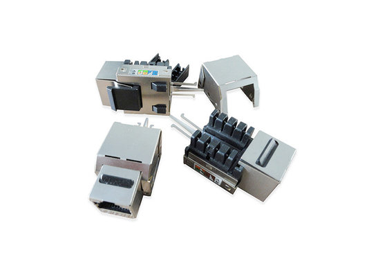 STP a protégé le connecteur RJ45 modulaire du chat 6/Jack trapézoïdal, 90 degrés