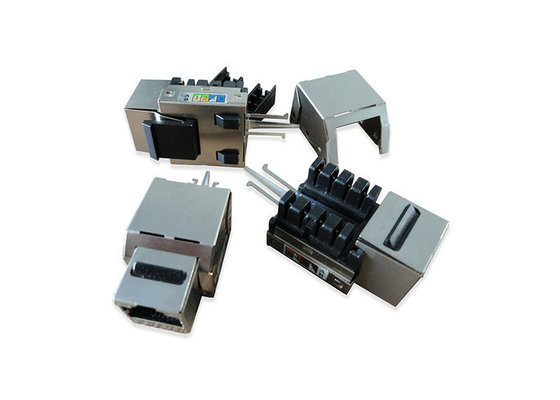 STP a protégé le connecteur RJ45 modulaire du chat 6/Jack trapézoïdal, 90 degrés