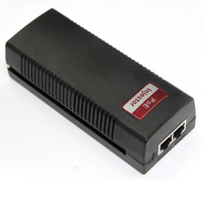 Singolo iniettore di PoE del porto di gigabit, IEEE 802.3af, 2*Gigabit porti del cavo di rame RJ45, 15.4W