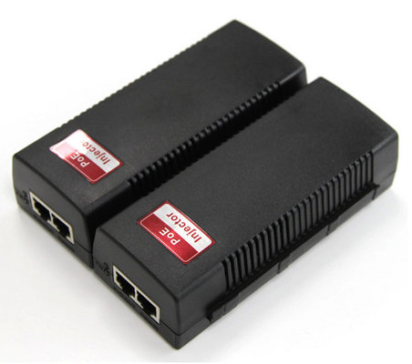 Singolo iniettore di PoE del porto di gigabit, IEEE 802.3af, 2*Gigabit porti del cavo di rame RJ45, 15.4W