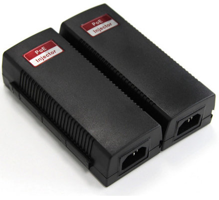 Singolo iniettore di PoE del porto di gigabit, IEEE 802.3af, 2*Gigabit porti del cavo di rame RJ45, 15.4W