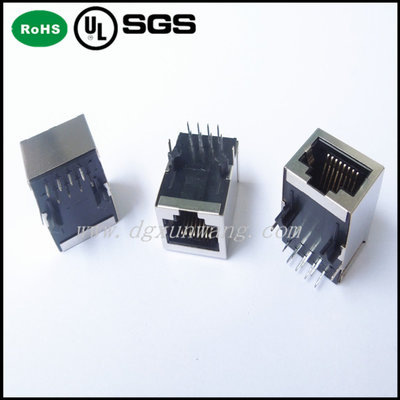 Одиночный разъем порта RJ45 с интегрированным Magnetics