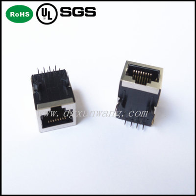 Одиночный разъем порта RJ45 с интегрированным Magnetics