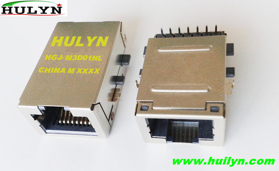RJ45 с трансформатором поднимает SMD домкратом 1000BASE