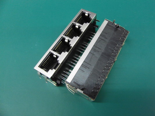 802,3 Porto RJ45 Magjack di norma 4 di POE con il trasformatore, lega per saldatura KRJ-405QJNL di Wave