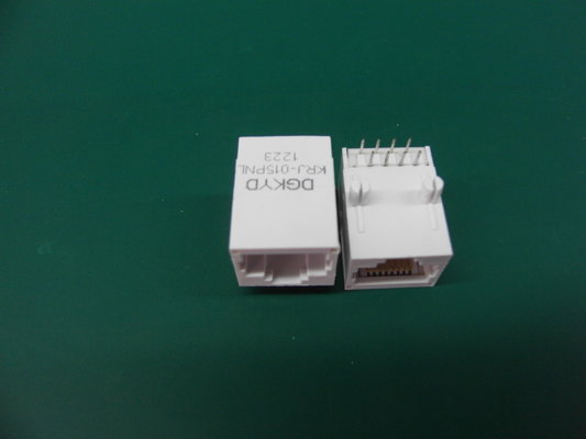 Internet-Kamera genehmigte magnetisches Verbindungsstück weißes ROHS 8 Pin RJ45 20.6mm