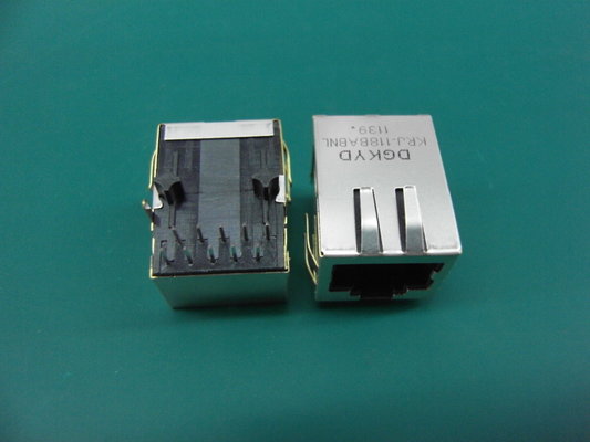 Сила HFJ11-1G02ERL над ODM разъема 10p8c Pin RJ45 PCB 10 локальных сетей