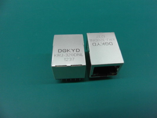 СИД 1 x 1 разъемы RJ45 порта 10 защищаемые Pin для Платы-Вниз волоконной оптики
