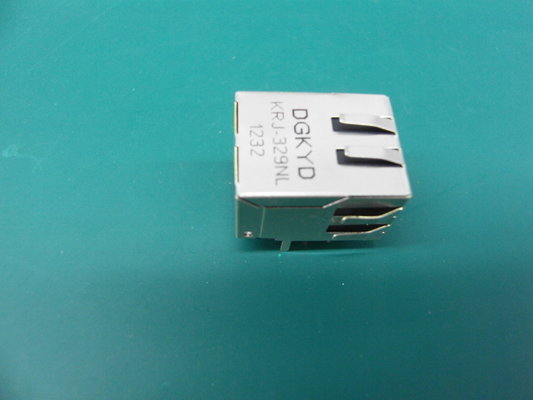 Одиночный разъем Pin 10/100/1000base 10 RJ45 порта с интегрированным Magnetics