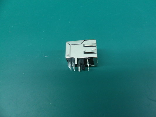 Carte PCB RJ45 Jack, 1 x 1 connecteur de Pin de l'Ethernet 10 de la carte PCB RJ45 avec les doigts KRJ-9003NL d'IEM