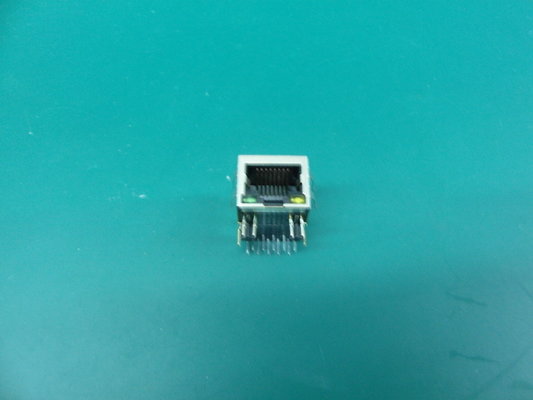 Carte PCB RJ45 Jack, 1 x 1 connecteur de Pin de l'Ethernet 10 de la carte PCB RJ45 avec les doigts KRJ-9003NL d'IEM