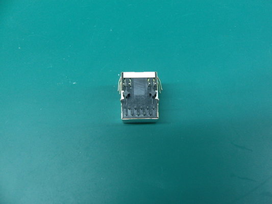Carte PCB RJ45 Jack, 1 x 1 connecteur de Pin de l'Ethernet 10 de la carte PCB RJ45 avec les doigts KRJ-9003NL d'IEM