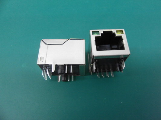 8P8C прямоугольное магнитное RJ45 Jack для ПЛАТЫ доск ПК ВВЕРХ ПО HR871181A