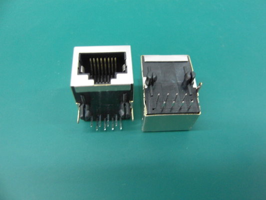 Экран модульное RJ45 Jack PCB 90° 10/100Base-Tx PA66 с раковиной металла