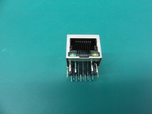 10/100/1000Base-T серебрят Плату-Вниз локальных сетей RJ45 PCB 10P8C подгонянную разъемом