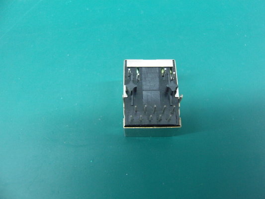 10/100/1000Base-T серебрят Плату-Вниз локальных сетей RJ45 PCB 10P8C подгонянную разъемом