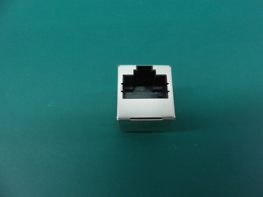 1 X 1 Port Right Angle DVR RJ45 Single Port without LED 180 Degree 18.75mm