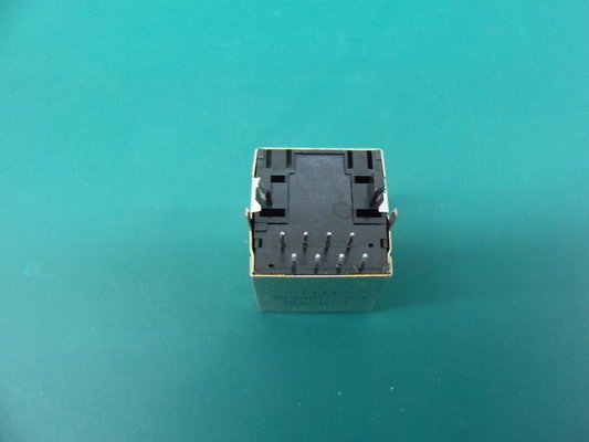 1 X 1 Port Right Angle DVR RJ45 Single Port without LED 180 Degree 18.75mm