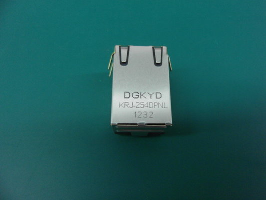 6p8c разъем с штырями СИД 6, 1 x 1 порт установленной верхней коробки JP011821UNL Rj45