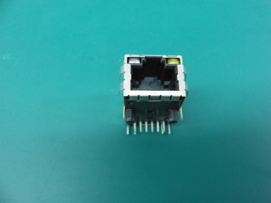 6p8c разъем с штырями СИД 6, 1 x 1 порт установленной верхней коробки JP011821UNL Rj45