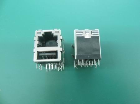 Multi разъем USB Pin PBT RJ45 для фильтра 10/100base противоинтерференционного