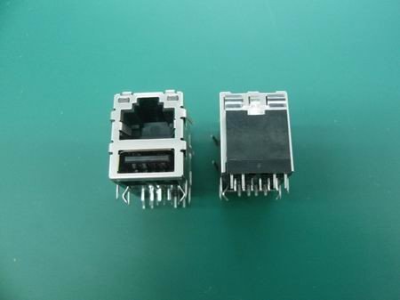 Multi разъем USB Pin PBT RJ45 для фильтра 10/100base противоинтерференционного