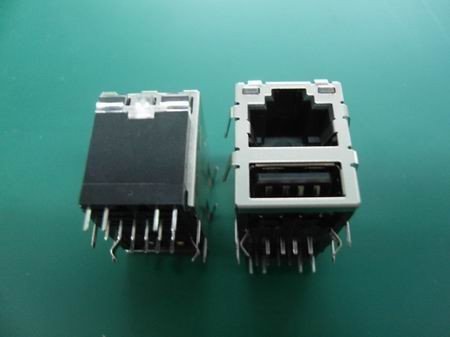 Multi разъем USB Pin PBT RJ45 для фильтра 10/100base противоинтерференционного