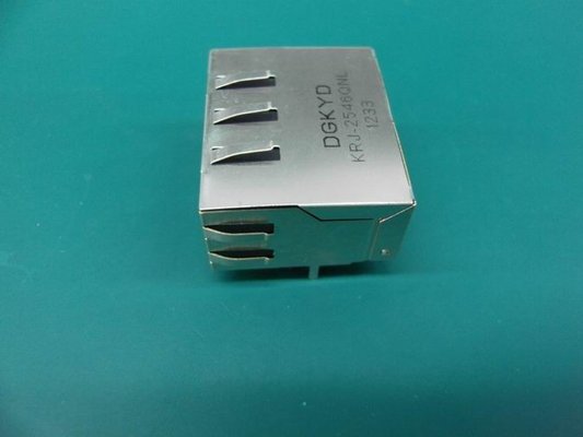 Порт 2 кота 6 UTP защищал RJ45 Pin разъема 10, jacks карточки RJ-45 10/100/1000M сетчатые
