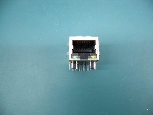 1 x 1 прямоугольная одиночная Плата-Вниз Pin разъема 10 порта RJ45 модульная