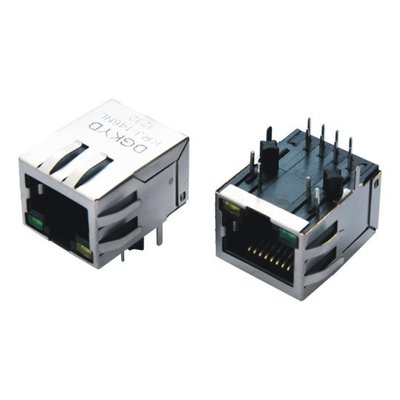 Сетчатые jacks фильтра RJ45 сети моста модульные встают на сторону вход порт 10/100Base 1 * 1
