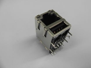 модуль 100BASE магнитный RJ45 Jack с СИД, БЕЗ перстов KRJ-138ENL EMI