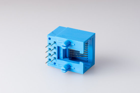 Полная пластмасса RJ11 RJ45 Jack без платы водить вниз 8P8C определяет синь цвета порта