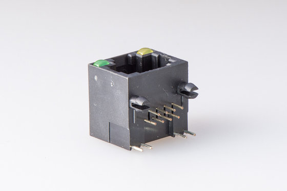 Полная пластмасса RJ11 RJ45 Jack с ПЛАТОЙ водить ВВЕРХ ПО 8P8C определяет порт без трансформаторов