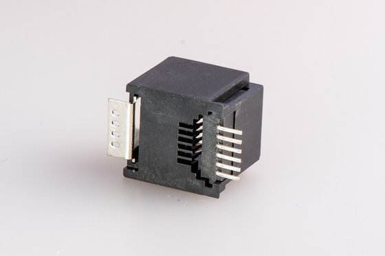 RJ11 RJ45 модульный Jack 6P6C определяют разъём-розетка порта SMT и полную пластмассу