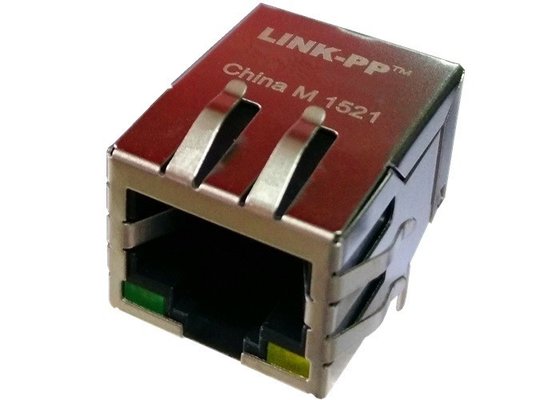 HR871159C Magnetic RJ45 Jack 10 / 100Base-T , Set Top Box LPJ0141GENL