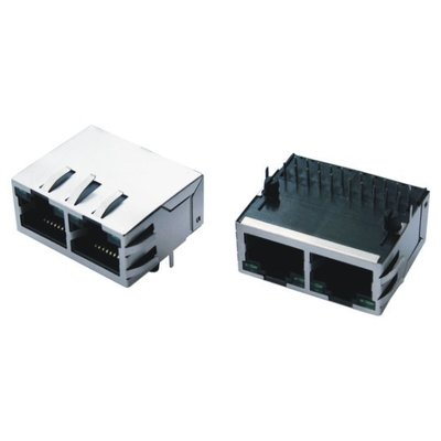 коробка RJ45 Комплект-верхней части интернета гигабита 25.4mm с трансформатором, AU фильтра 50U 1X2 2Port RJ-45 Jack
