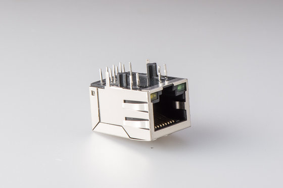 Защищаемый штабелированный трансформатор локальных сетей RJ45 10P10C магнитный с POE
