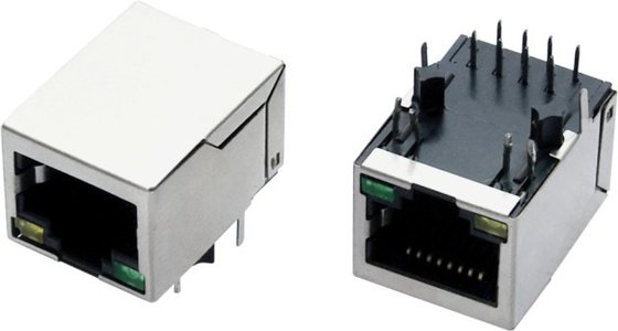 RJ45 при защищаемый трансформатор, СИД разъема