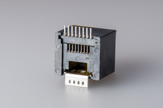 Верхняя часть 180 градусов входит разъём-розетка RJ45 модульного Jack 8P8C SMT