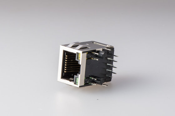 Одиночная плата Pin порта 8 вверх по магнитному фильтру PCB RJ45 Jack с СИД/EMI опционными