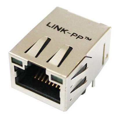 Прямоугольный низкопрофильный RJ45 модульный